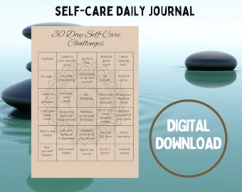 Self Care Challenge, 30 Day Self Care Challenge, Self Care Digital ...