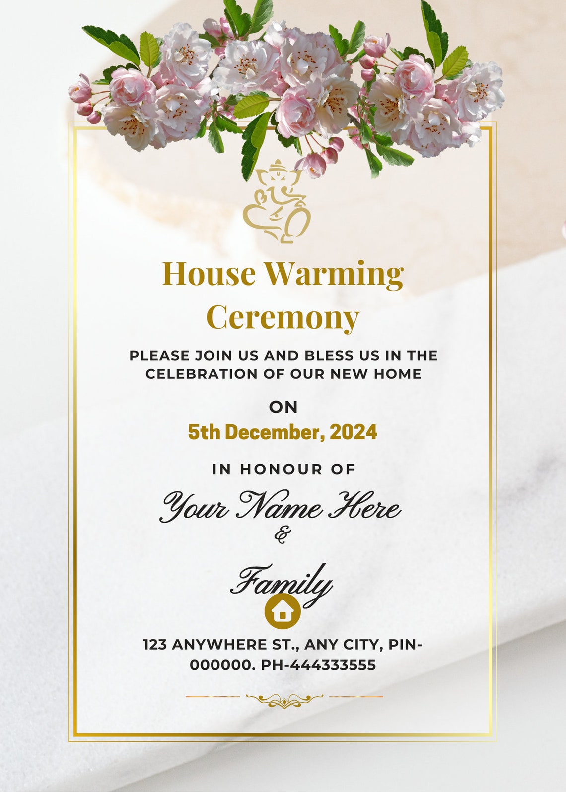 Editable House Warming Invitation, House Warming Party, Modern ...