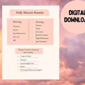 Self Care Planner Template Set• INSTANT DOWNLOAD • Editable, Printable ...