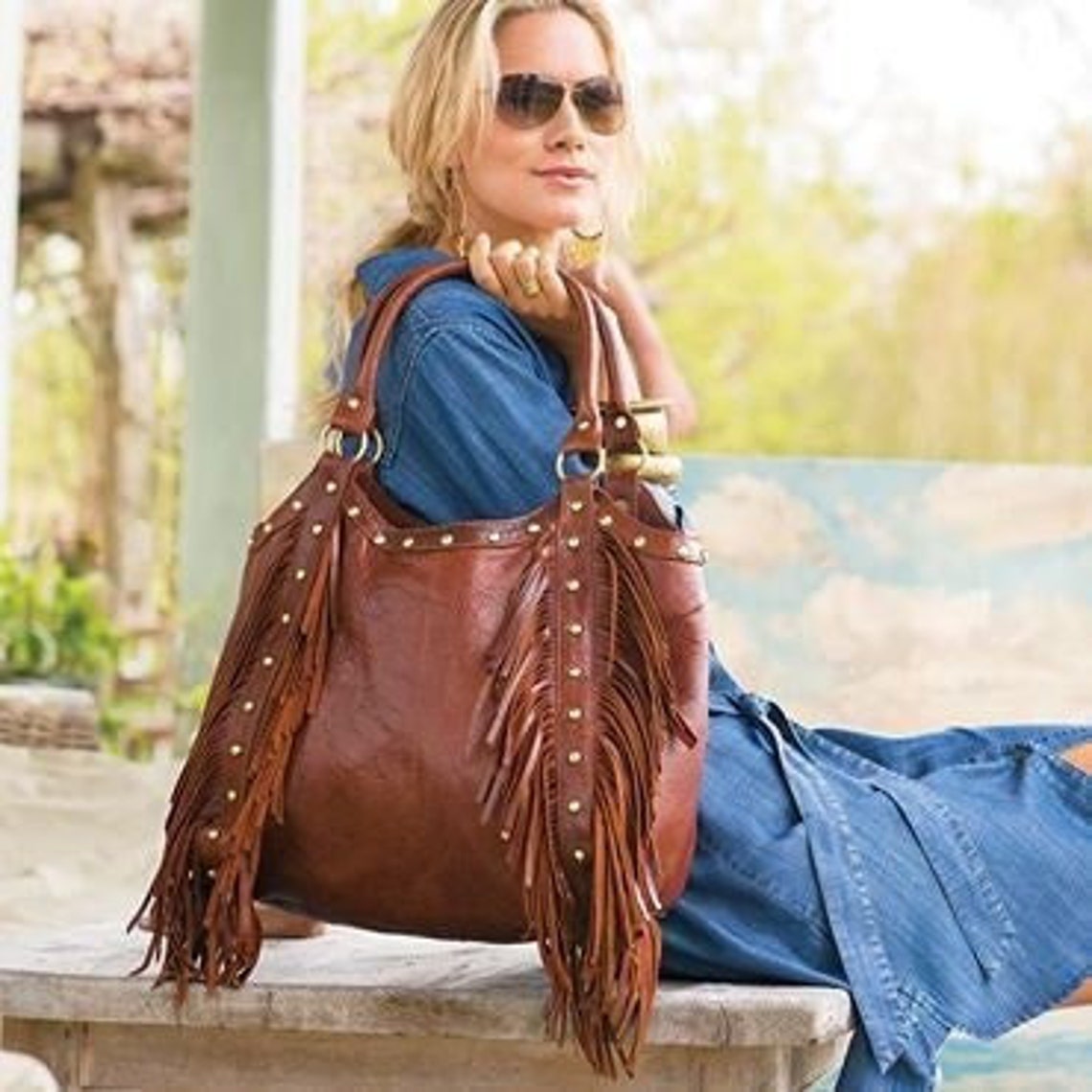 Fringe Western Purse Leather Fringe Purse Fringed Tote Bag - Etsy