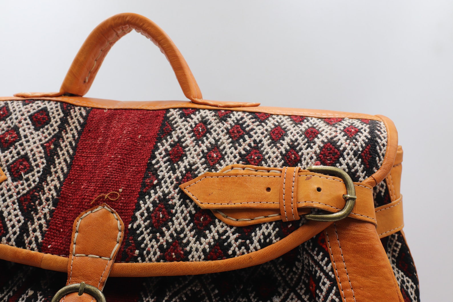 Kilim Duffle Travel Bag, Kilim Travel Bag, Moroccan Kilim Duffle Bag ...