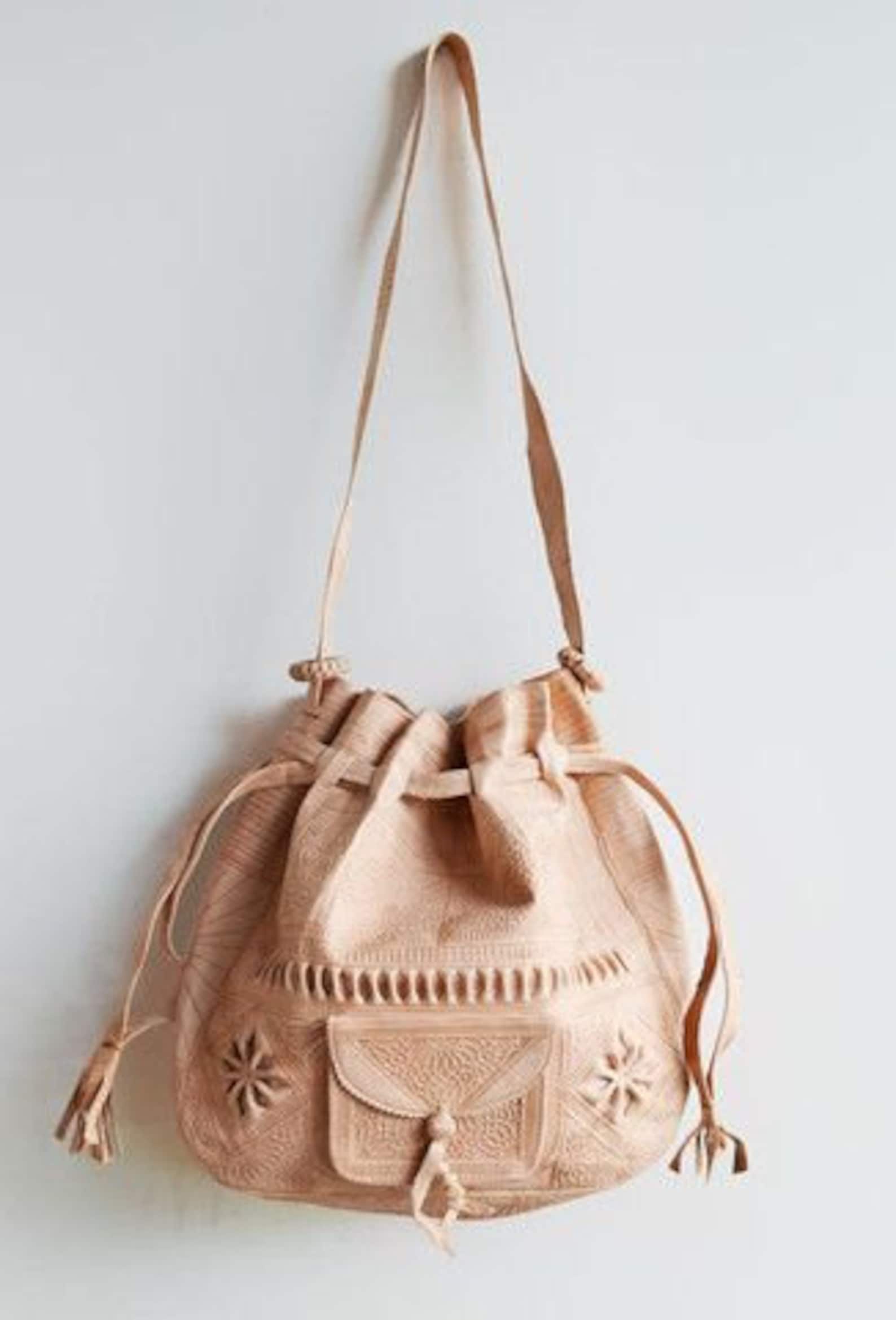 Moroccan Leather Drawstring Bag Leather Drawstring Bag - Etsy