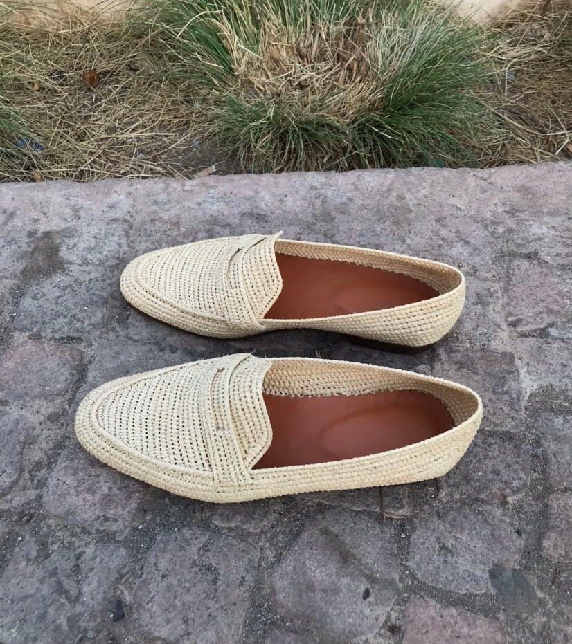 Raffia Shoes for Men Moroccan Raffia Shoes Raffia Shoes for - Etsy