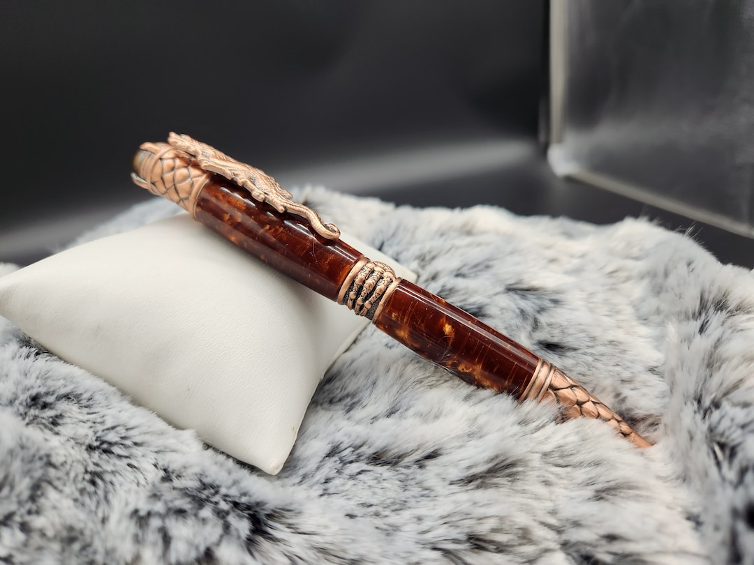 Molten Bronze Dragon Scale Pen - Etsy