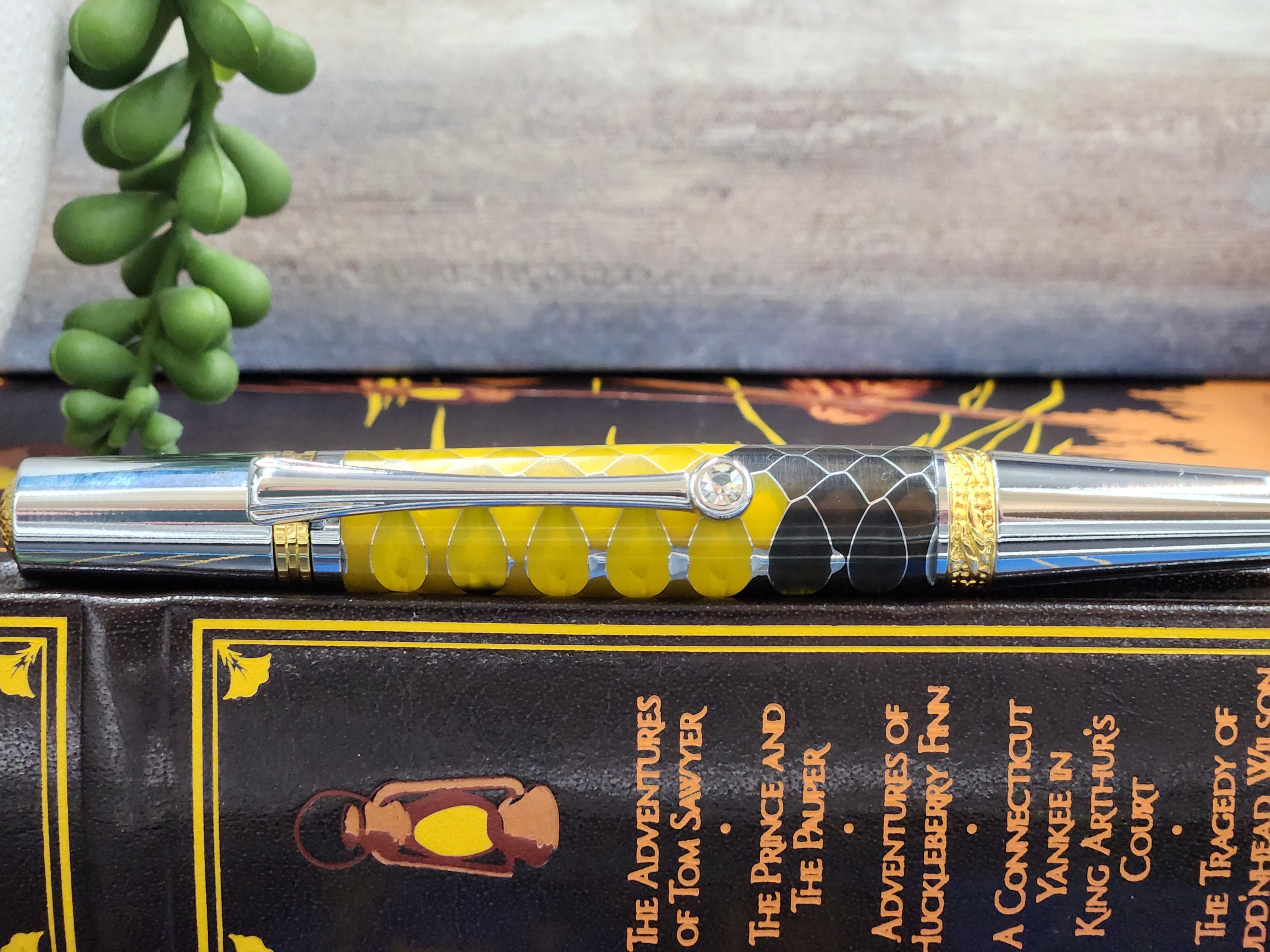 Yellow Jacket Honeycomb Pen Blank - Etsy