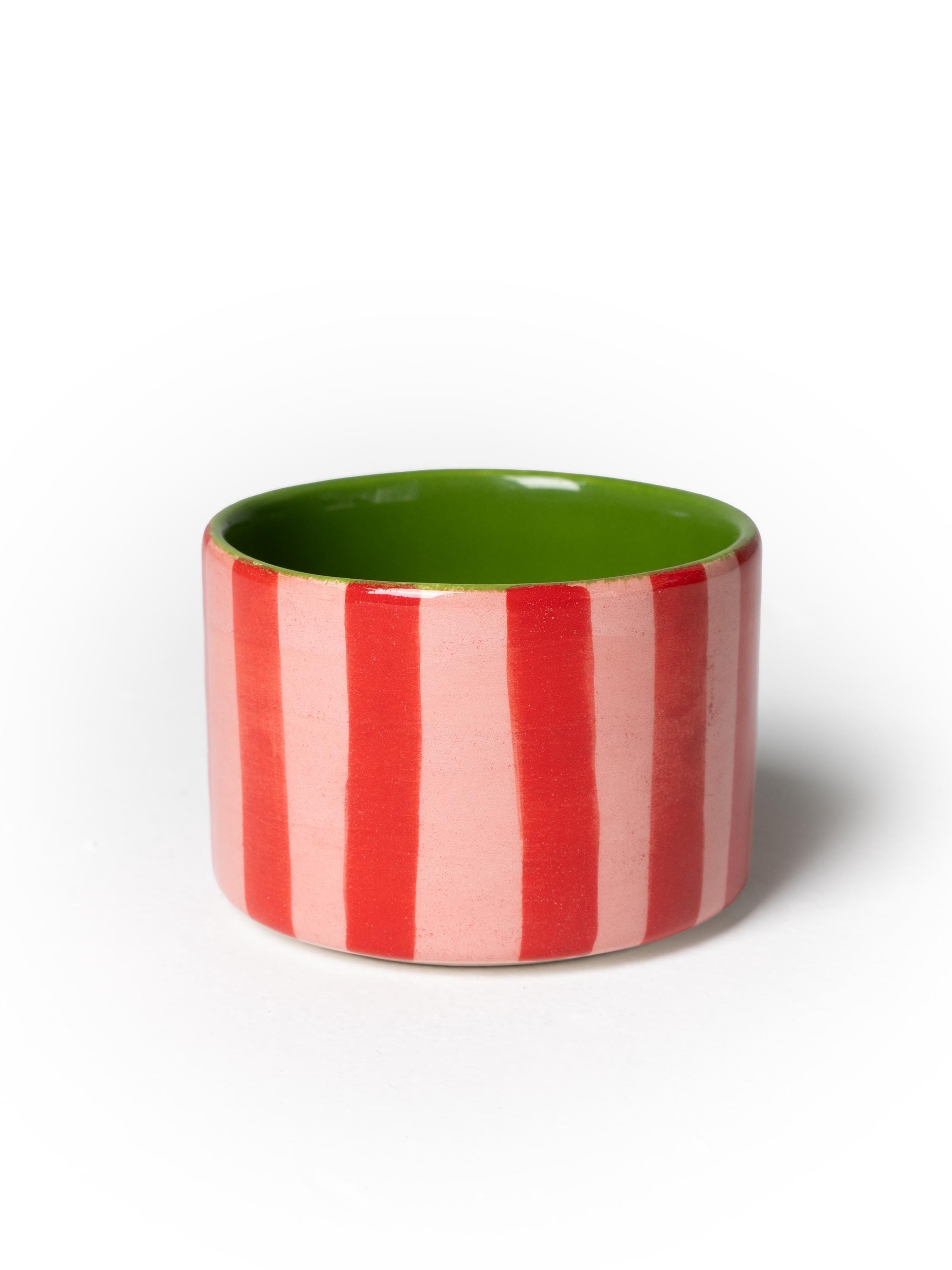 Handmade Striped Ceramic Mug: Cozy Cups Cherie - 200ml - Etsy
