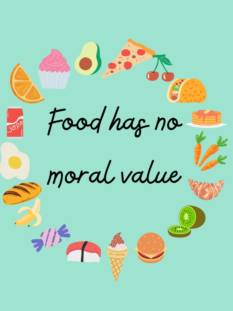 Food Has No Moral Value Poster - Etsy