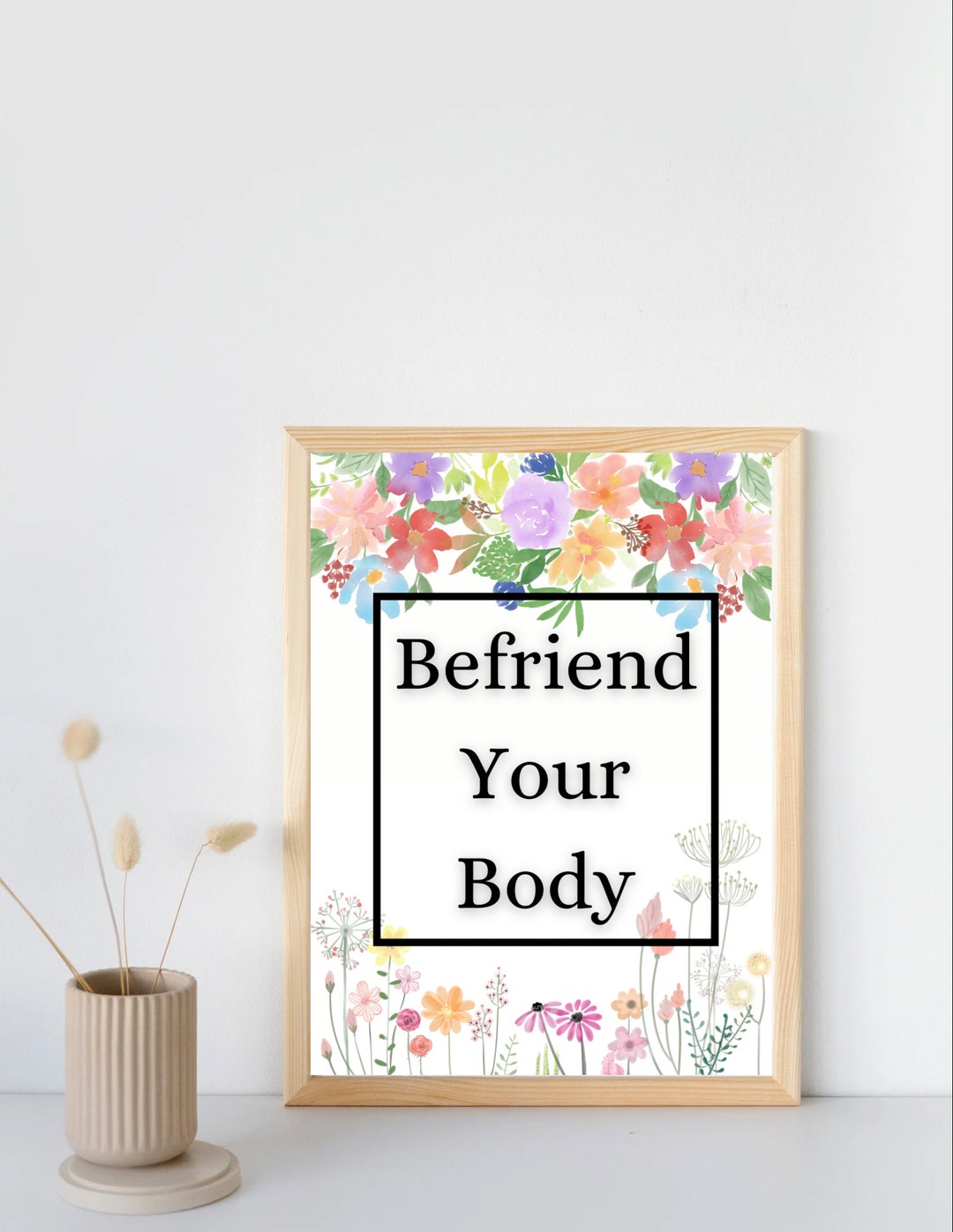 Befriend Your Body Poster - Etsy