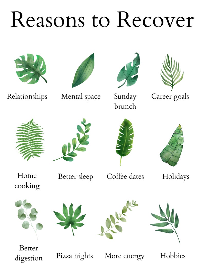 Reasons to Recover Poster - Etsy