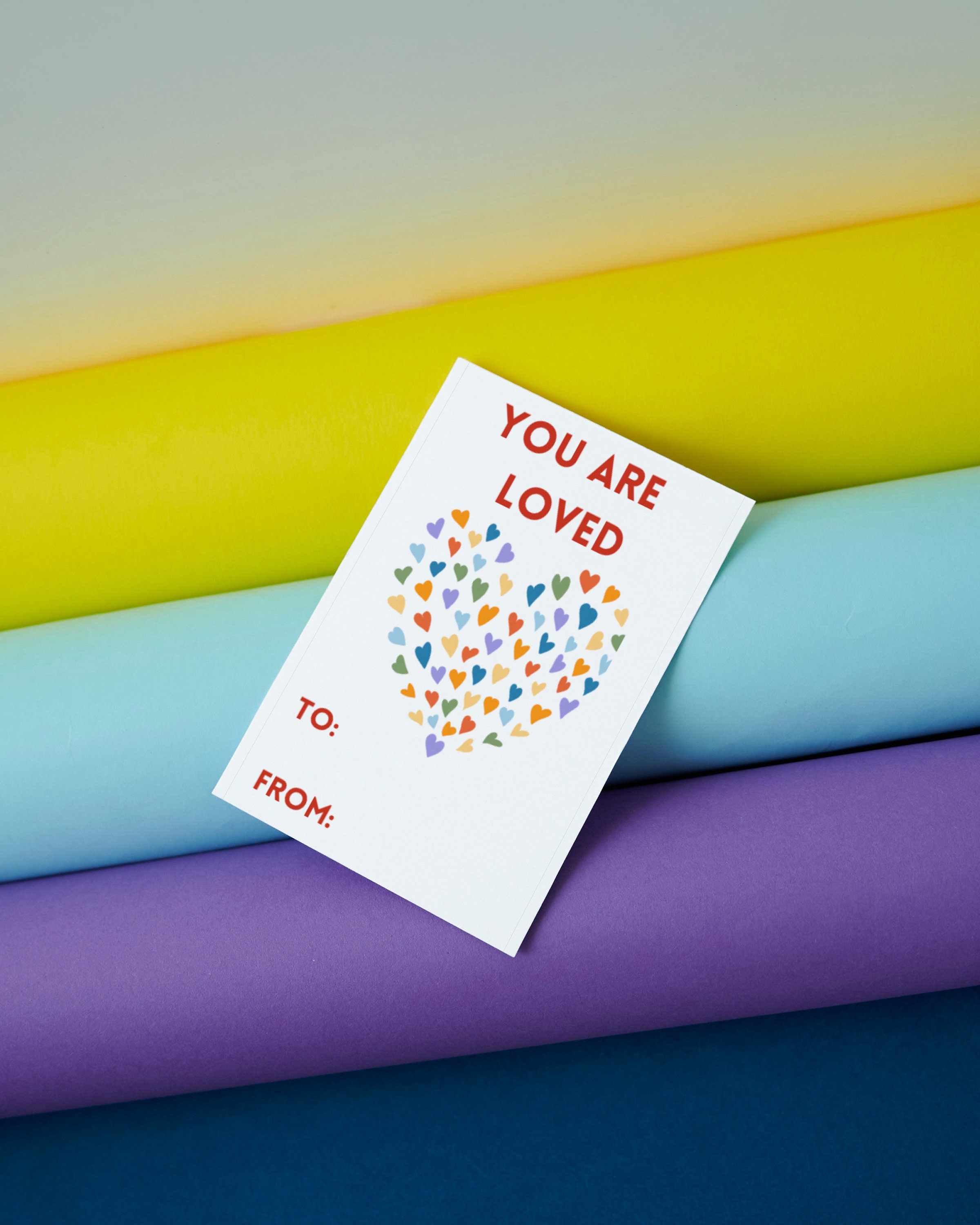 Valentine's Day Rainbow Heart Positive Affirmations Classroom Valentine ...