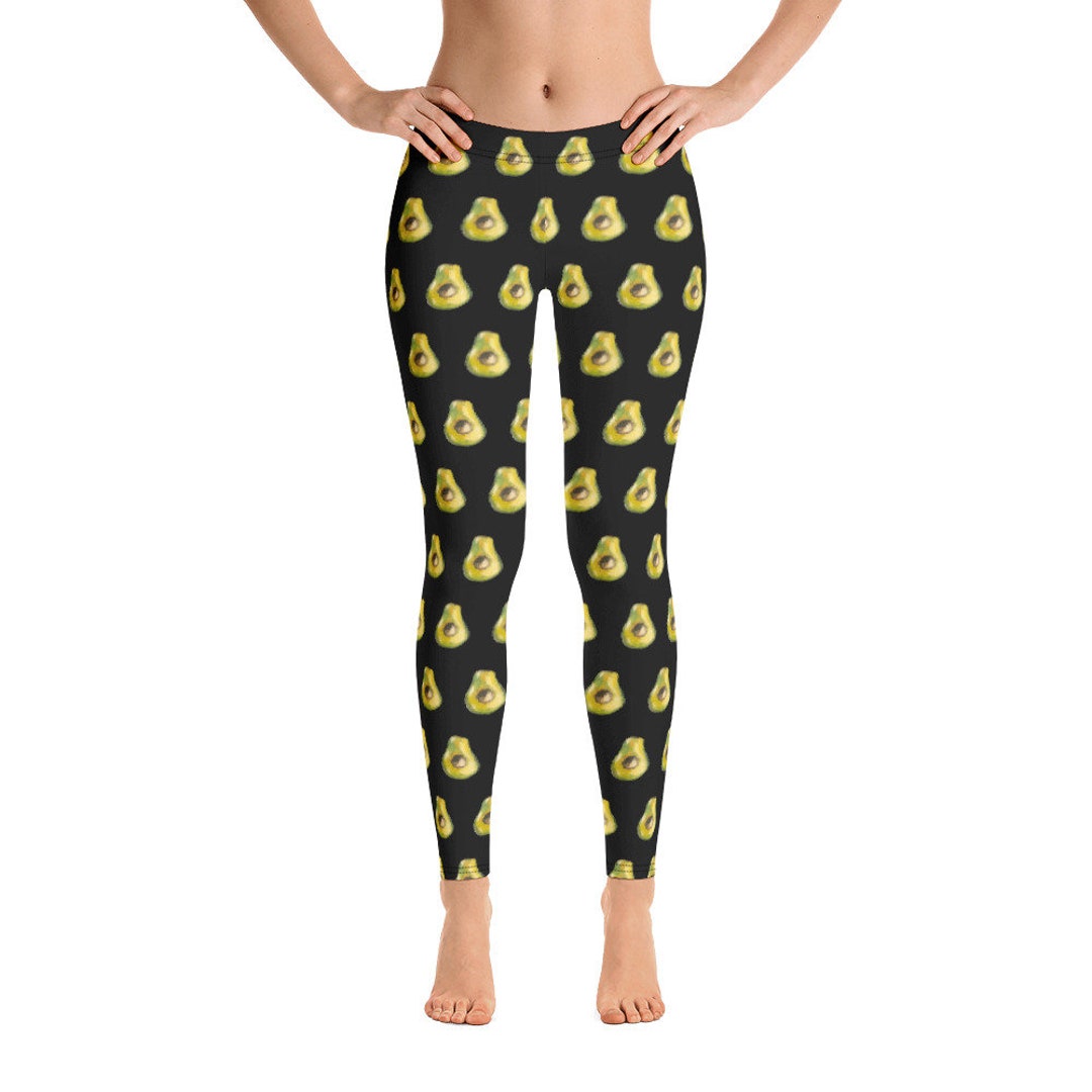 Avocado Leggings, Avocado Pants for Women, Avocado Clothes, Avocado ...