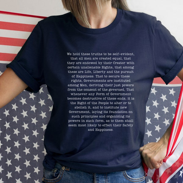 Declaration of Independence Shirt - Etsy