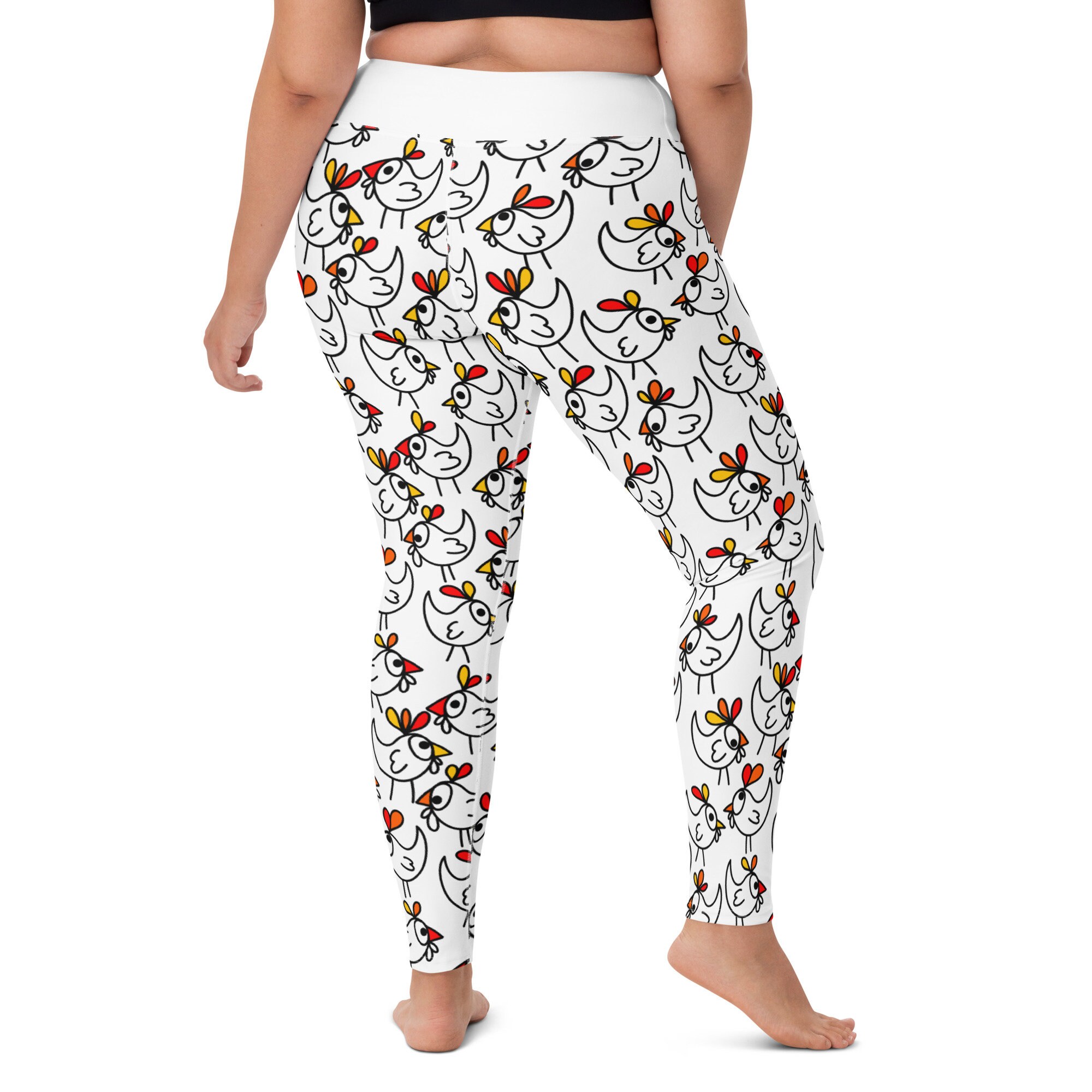 Funny Chicken Leggings, Crazy Chicken Lady Gift Chicken Pants Gift for ...
