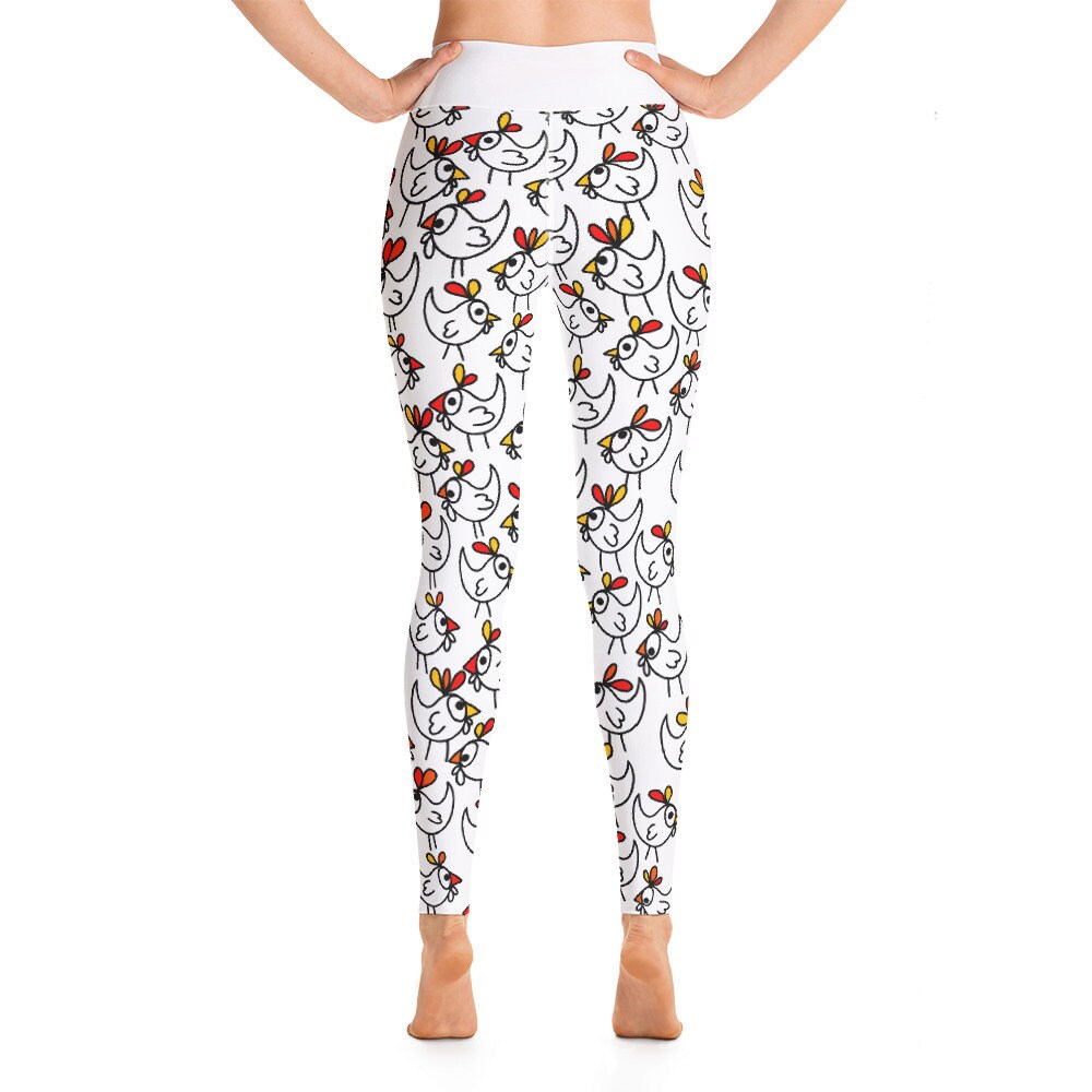 Funny Chicken Leggings, Crazy Chicken Lady Gift Chicken Pants Gift for ...