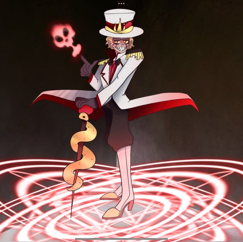 Lucifer Morningstar Print Hazbin Hotel | Digital Print - Etsy