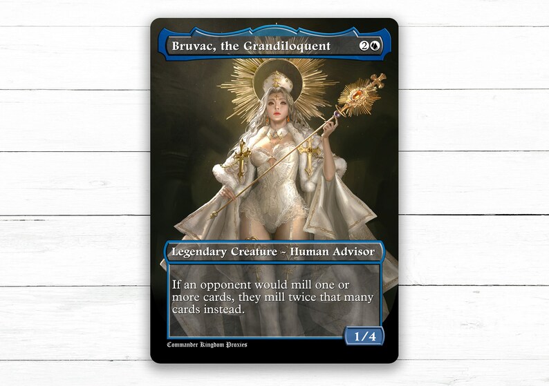 Bruvac the Grandiloquent Full Art Style Custom Mtg Proxy - Etsy