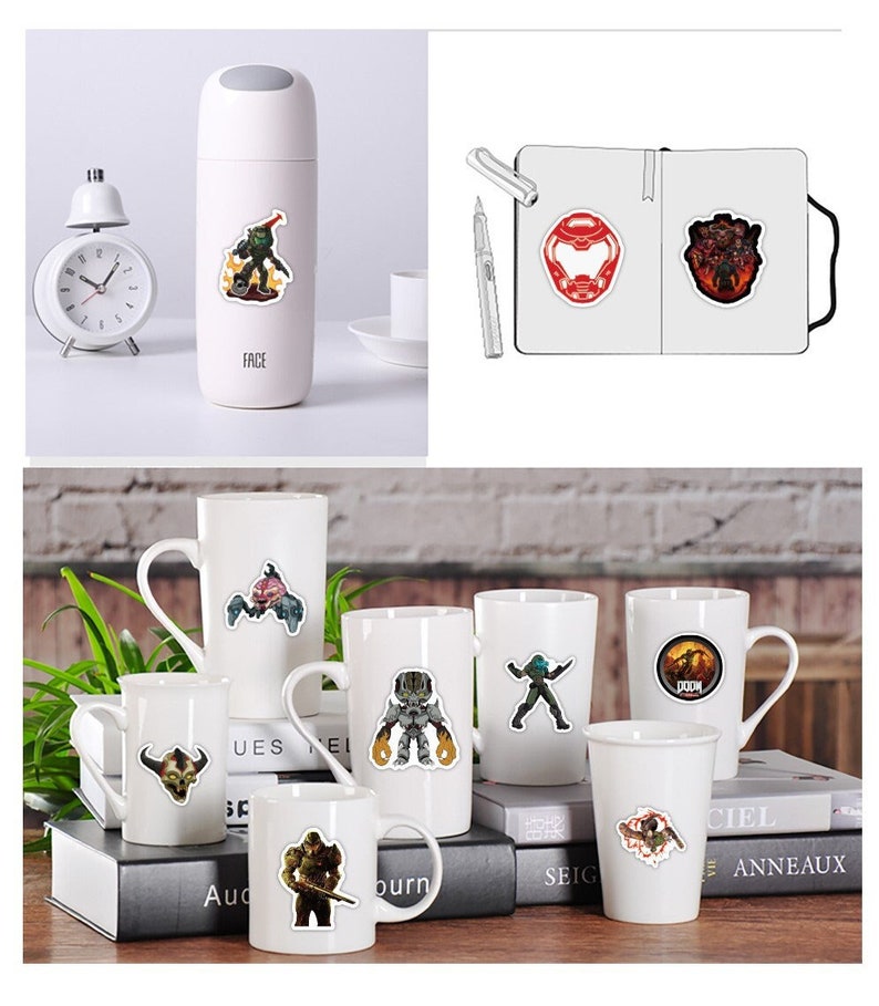 Doom Eternal Stickers Gamer Sticker Pack Doom Computer Game - Etsy