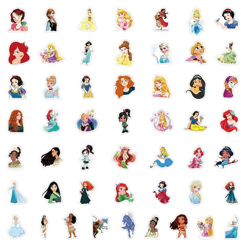 Disney Princess Sticker Pack, Movie Stickers, Ariel, Elsa, Jasmine ...