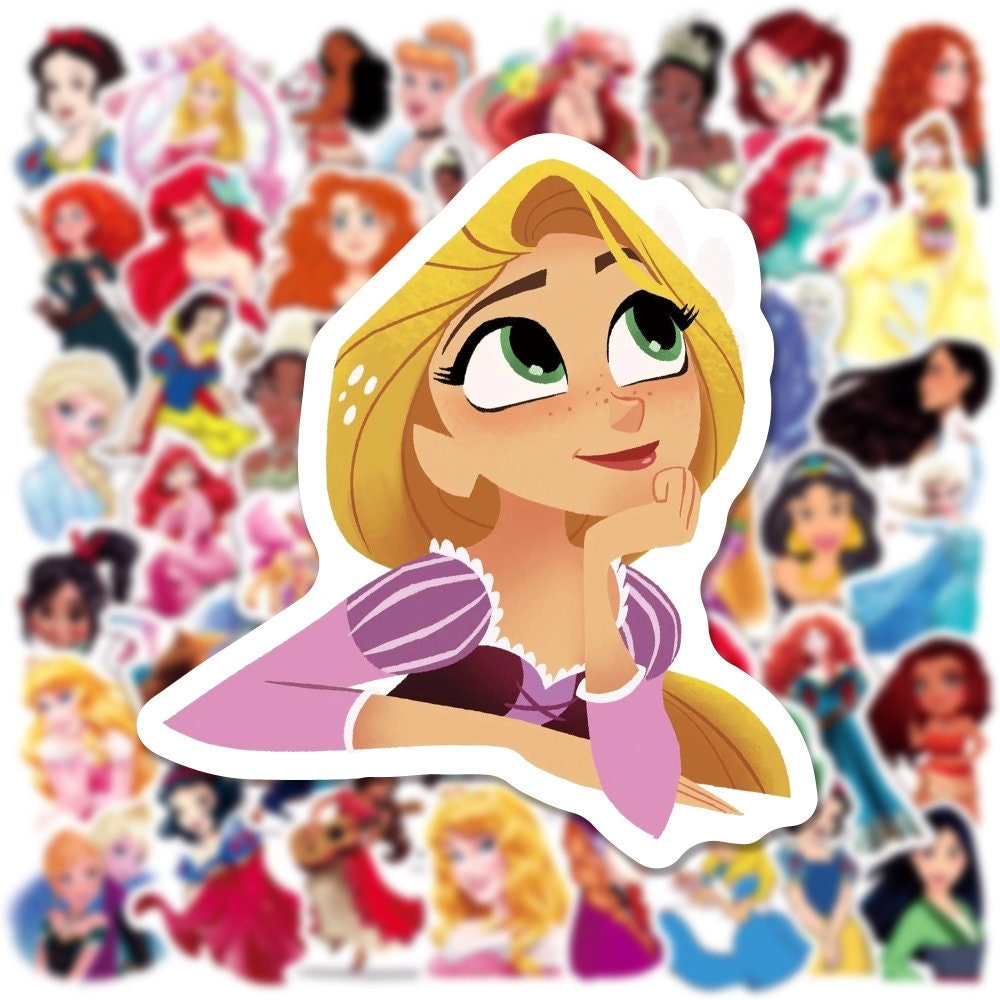 Disney Princess Sticker Pack, Movie Stickers, Ariel, Elsa, Jasmine ...