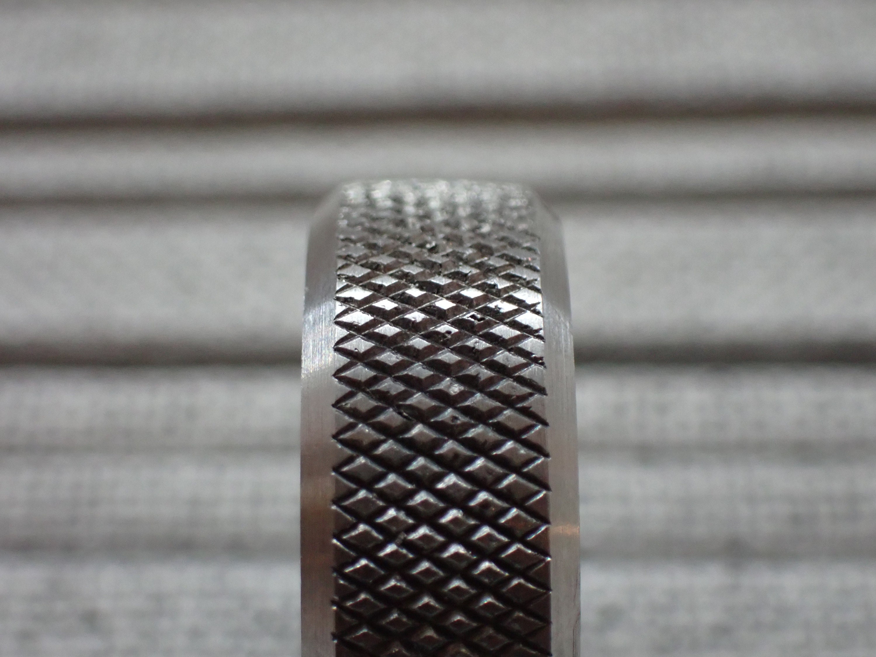 Knurled and Chamfered Ring - Etsy