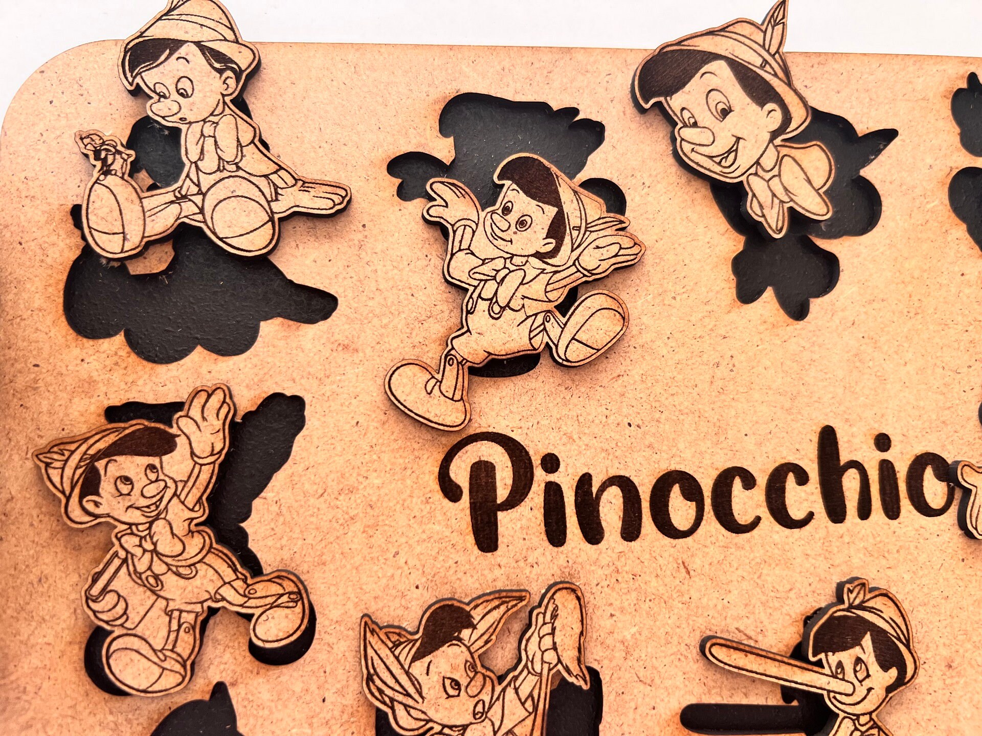 Cartoon Pinocchio Puzzle Comics Kids Puzzle Montessori Movie - Etsy