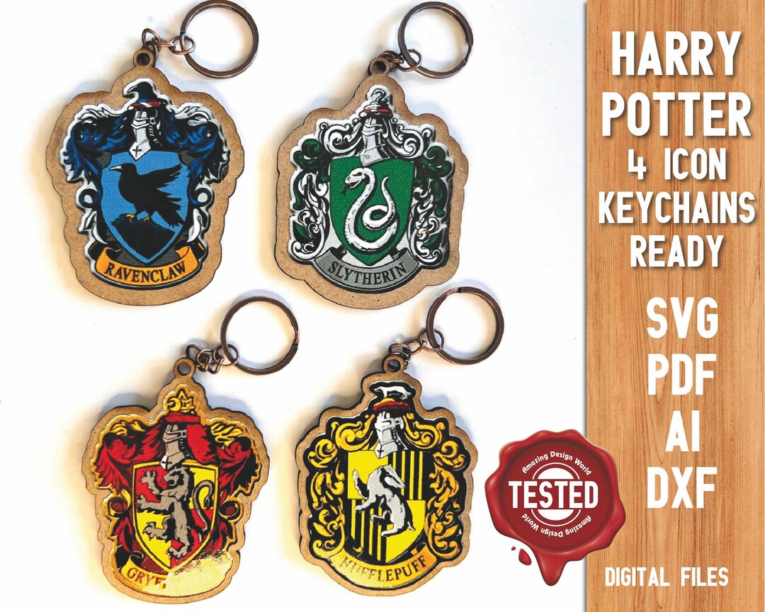 HP Potter Keychain 2 Movie Digital Download Magic Magician - Etsy