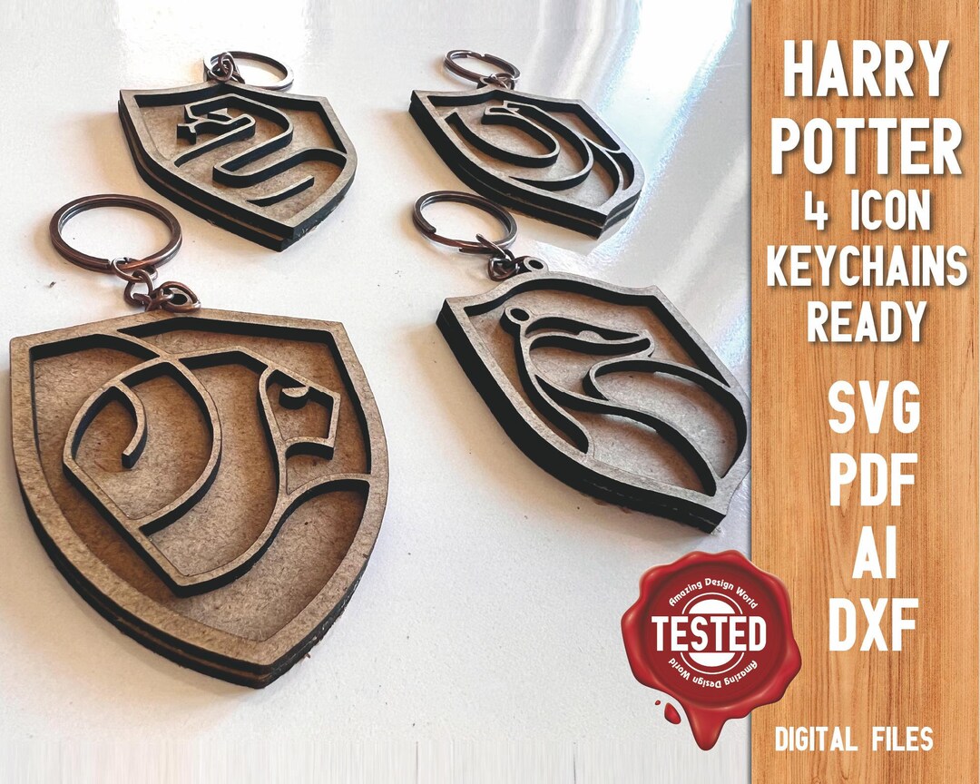 HP Potter Keychain Movie Digital Download Magic Magician Symbols ...
