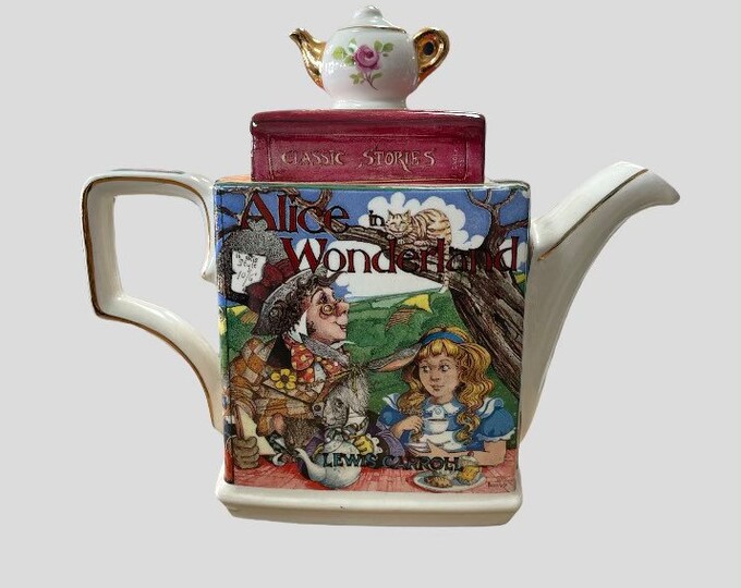 Alice in Wonderland James Sadler Classic Stories Porcelain Tea Pot - Etsy