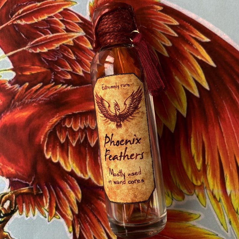 Phoenix Feathers Potion Magical Feather Potion Vial - Etsy