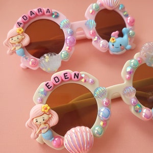 Under the Sea Custom Mermaid Sunnies| Personalised Gift| Sunglasses ...