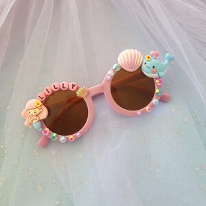 Under the Sea Custom Mermaid Sunnies ROUND| Personalised Gift ...