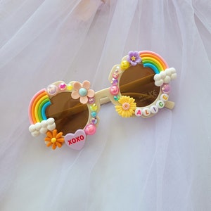 RAINBOW Delight Custom Sunnies | Personalised Sunglasses - Etsy
