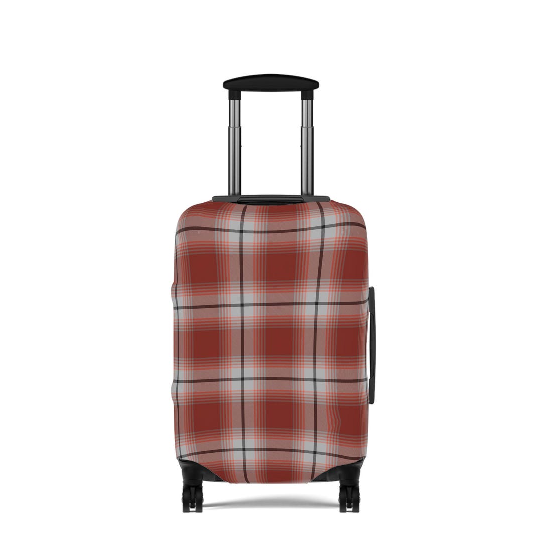 Red Plaid Luggage Cover | Checked Pattern Suitcase Protector - Etsy