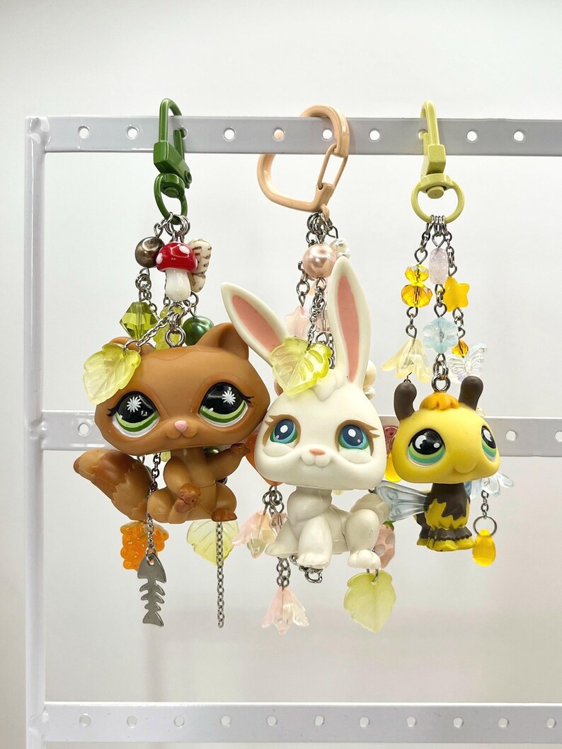 Littlest Pet Shop LPS Bunny Rabbit Charm Keychain, Fairycore Y2k - Etsy