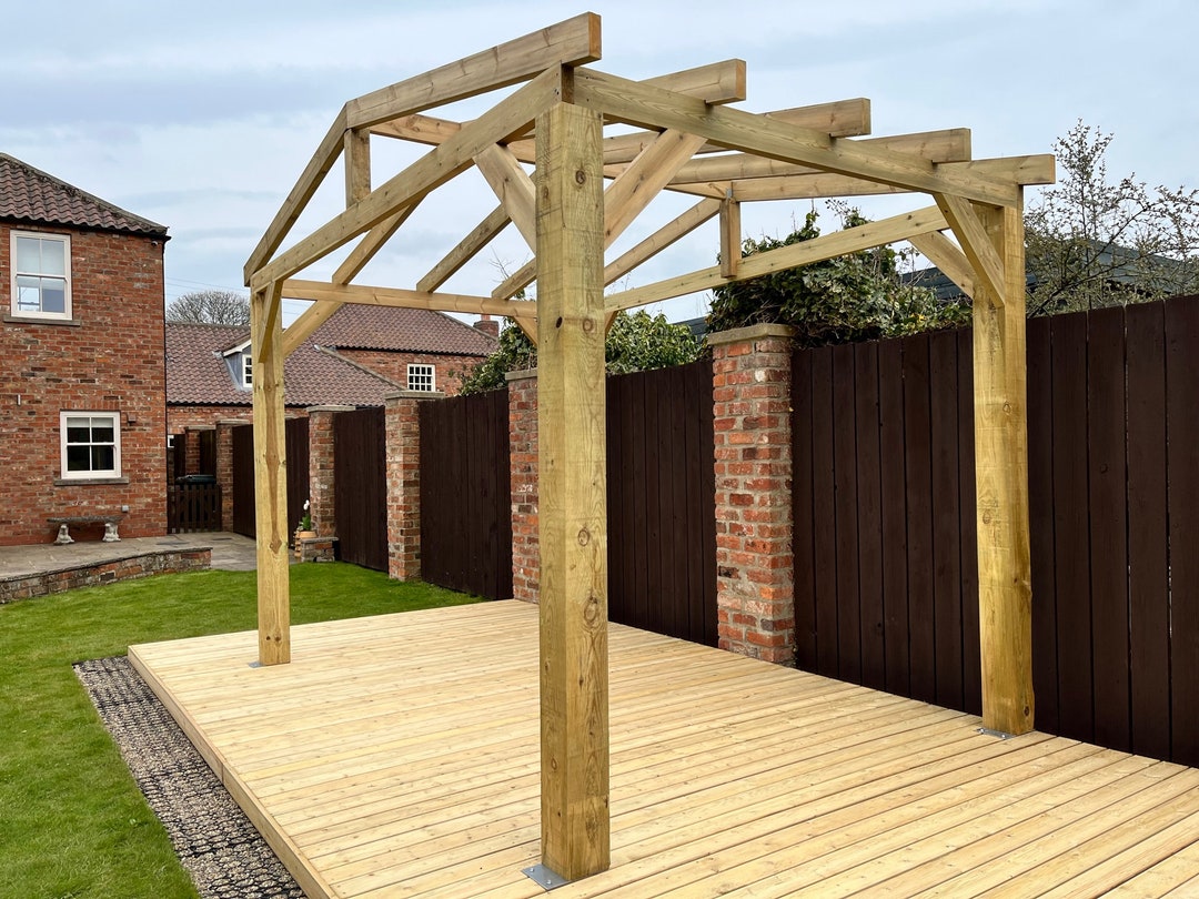 Heavy Duty Timber Frame Garden Gazebo Kit: DIY Project, Free UK ...