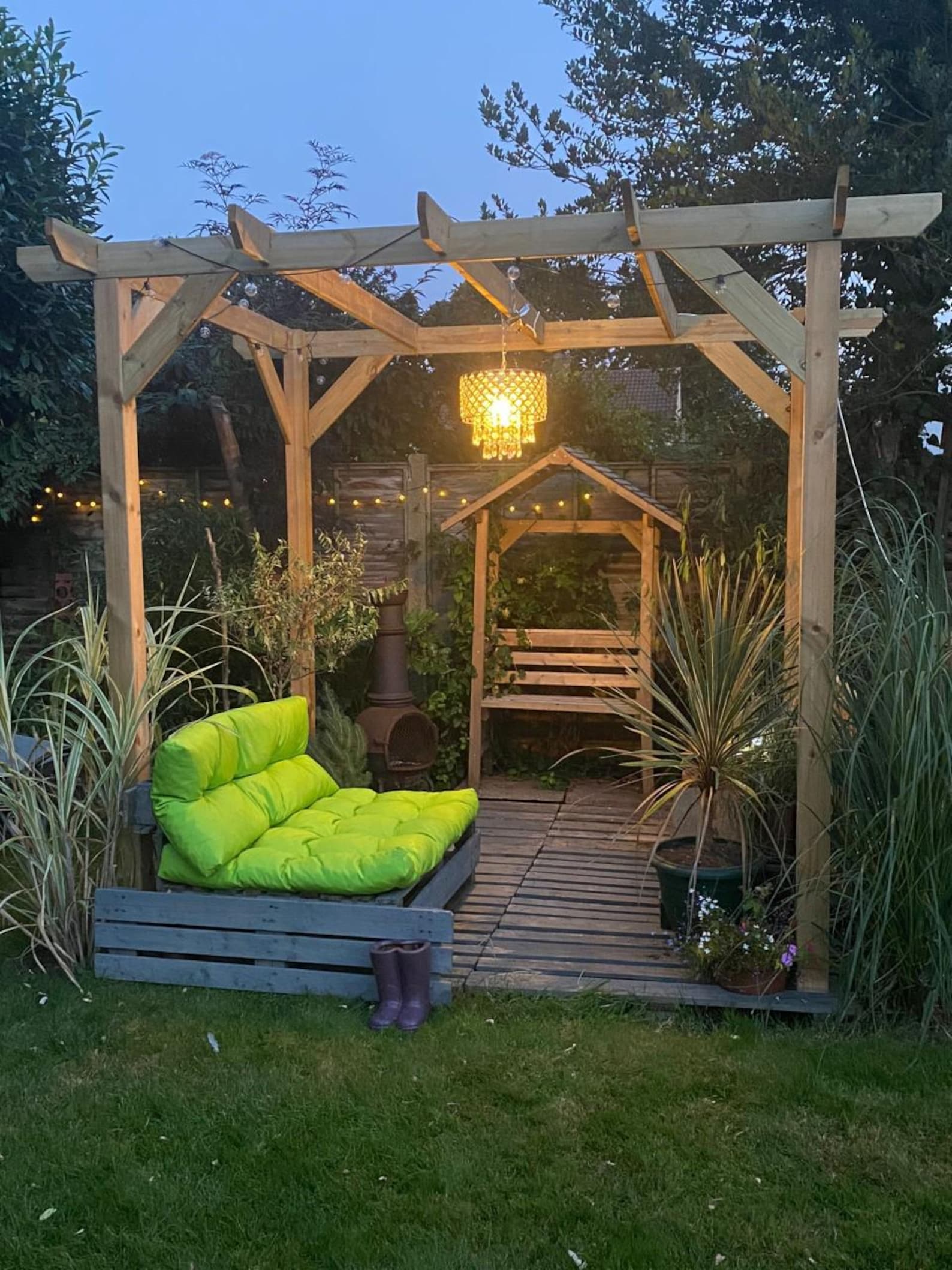 Tanalised Wood Garden Pergola Kit: Bolt Down Base, Free Delivery - Etsy UK