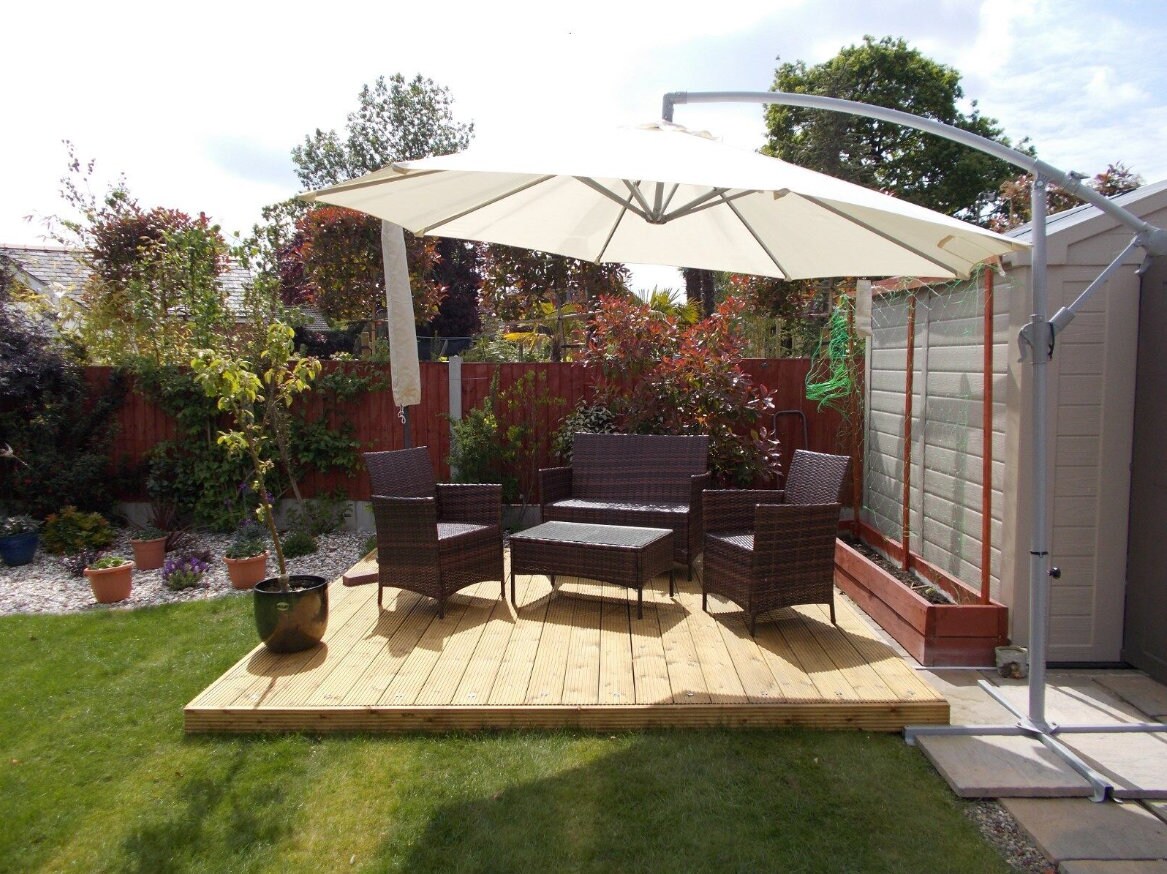 Wooden DIY Garden Decking Kit With Everything Cut to Length - Etsy UK