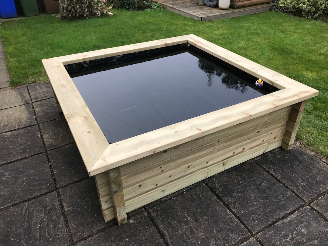 Timber Koi Pond DIY Kit - Tanalised Wood Garden Pond, Liner Included ...