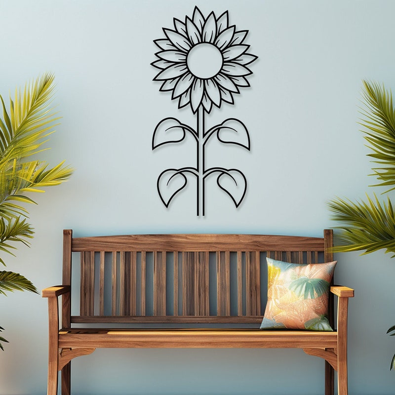 Large Metal Sunflowers - Etsy