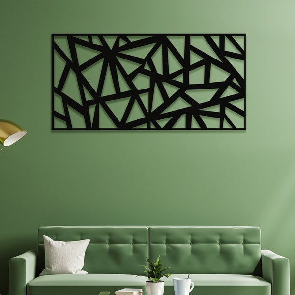 Geometric Metal Wall Art - Etsy