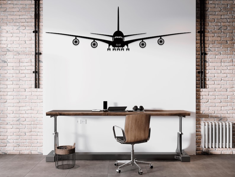 Metal Airplane Wall Art, Aviation Decor - Etsy