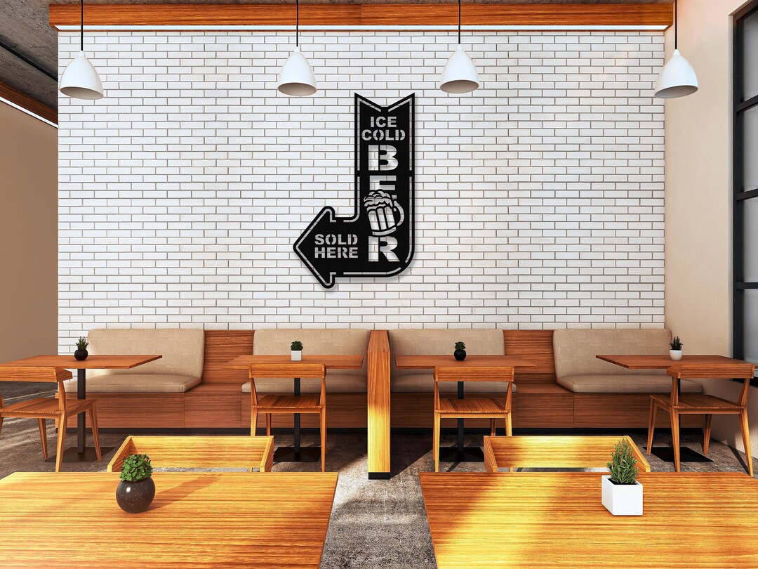 Beer Metal Sign, Beer, Beer Art, Beer Decor, Bar Decor, Bar Wall Decor ...