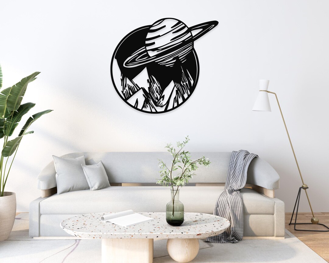 Saturn Metal Wall Art: Space Decor, Astronomy Gift - Etsy