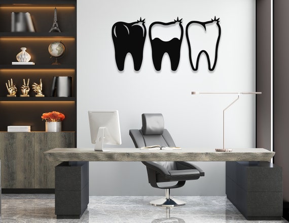 Metal Dental Art Teeth Metal Decor, Teeth, Teeth Art, Teeth Decor,