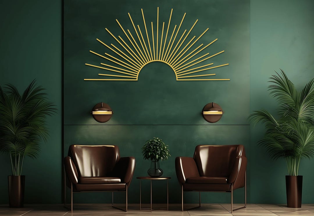 Boho Sun Metal Wall Art: Home & Room Decor, Oversized Metal Wall ...