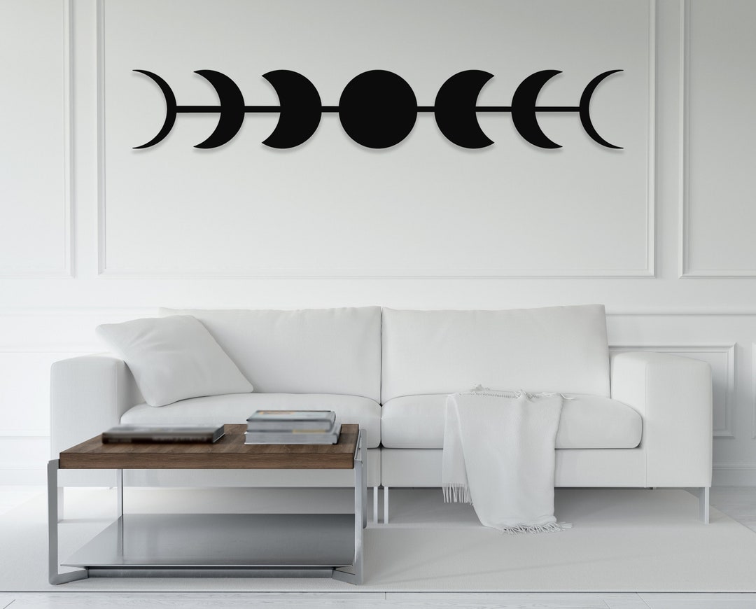 Moon Phases Wall Decor, Moon Phases, Moon, Moon Art, Moon Decor, Wall ...