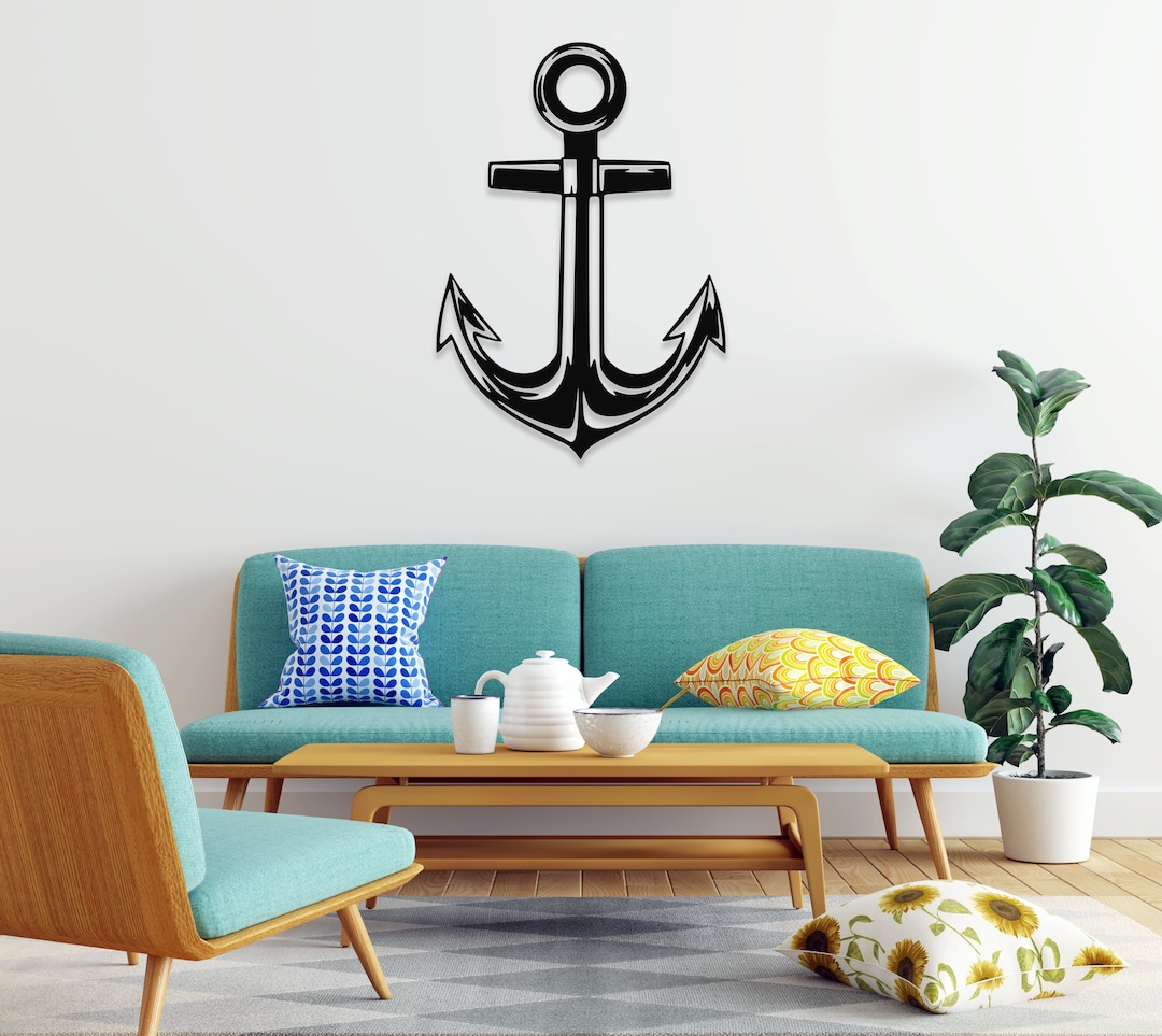 Anchor Metal Wall Decor, Anchor, Anchor Decor, Nautical Wall Art ...