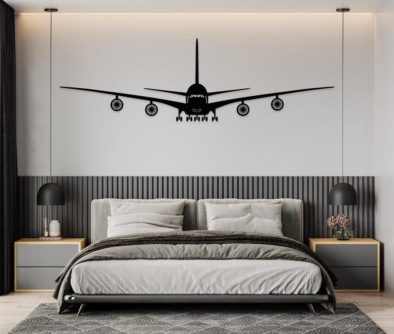 Metal Airplane Wall Art, Aviation Decor - Etsy