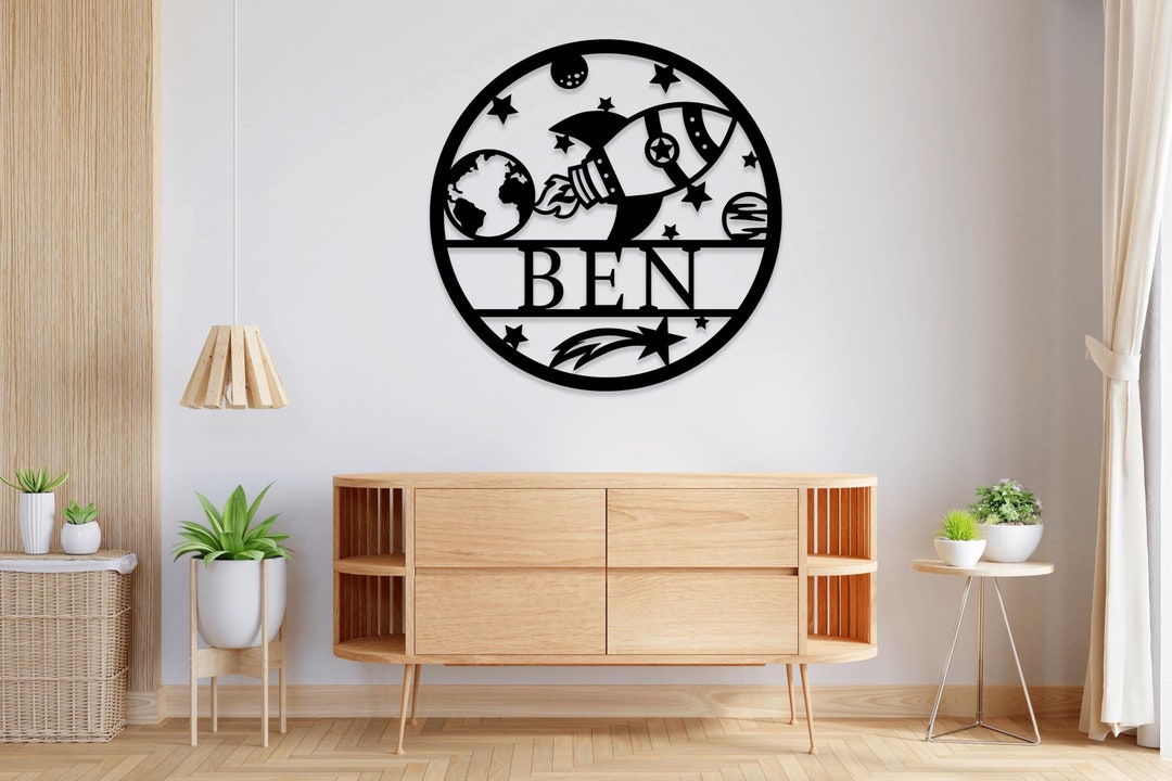 Custom Space Metal Sign, Space, Space Art, Solar System, Personalized ...