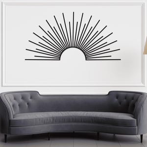 Boho Sun Metal Wall Art: Home & Room Decor, Oversized Metal Wall ...